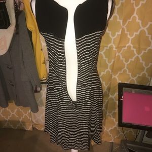 AB Studio | Dresses | Ab Studio Black And White Dress Fit And Flare 2 ...